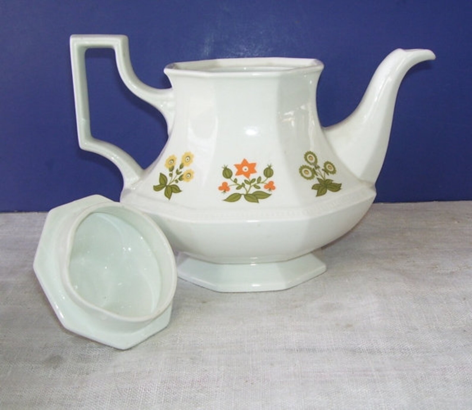 Johnson Brothers English China Teapot English Tea Pot Folk | Etsy