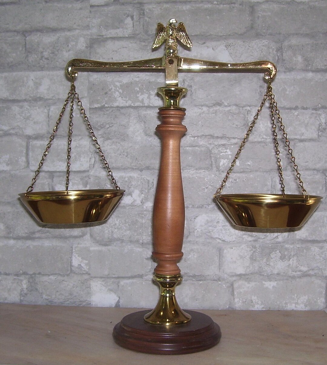 Colonial Scale Gail A Ware by Gailstyn / Brass Double Scale, Eagle Top ...