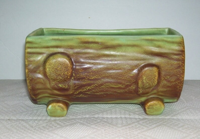 Rumrill Log Pottery Planter George Rumrill Red Wing Home - Etsy