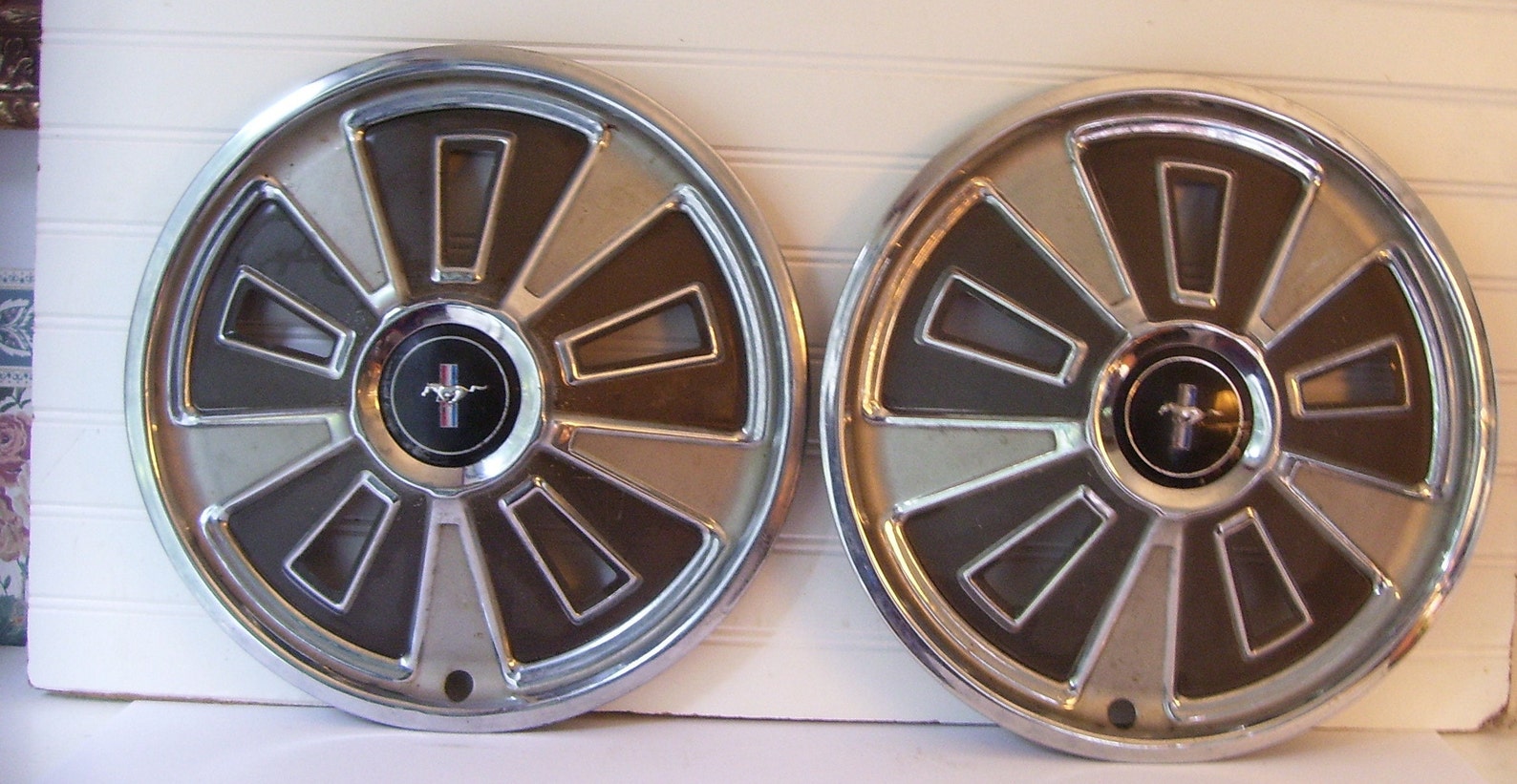 1966 Two Ford Mustang 14 Inch Hub Caps Original Metal Wheel - Etsy