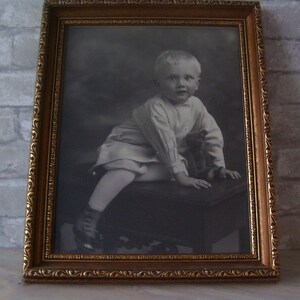 Vintage Frame Black and White Little Boy Photo/ Photo Shoot/ Antique ...