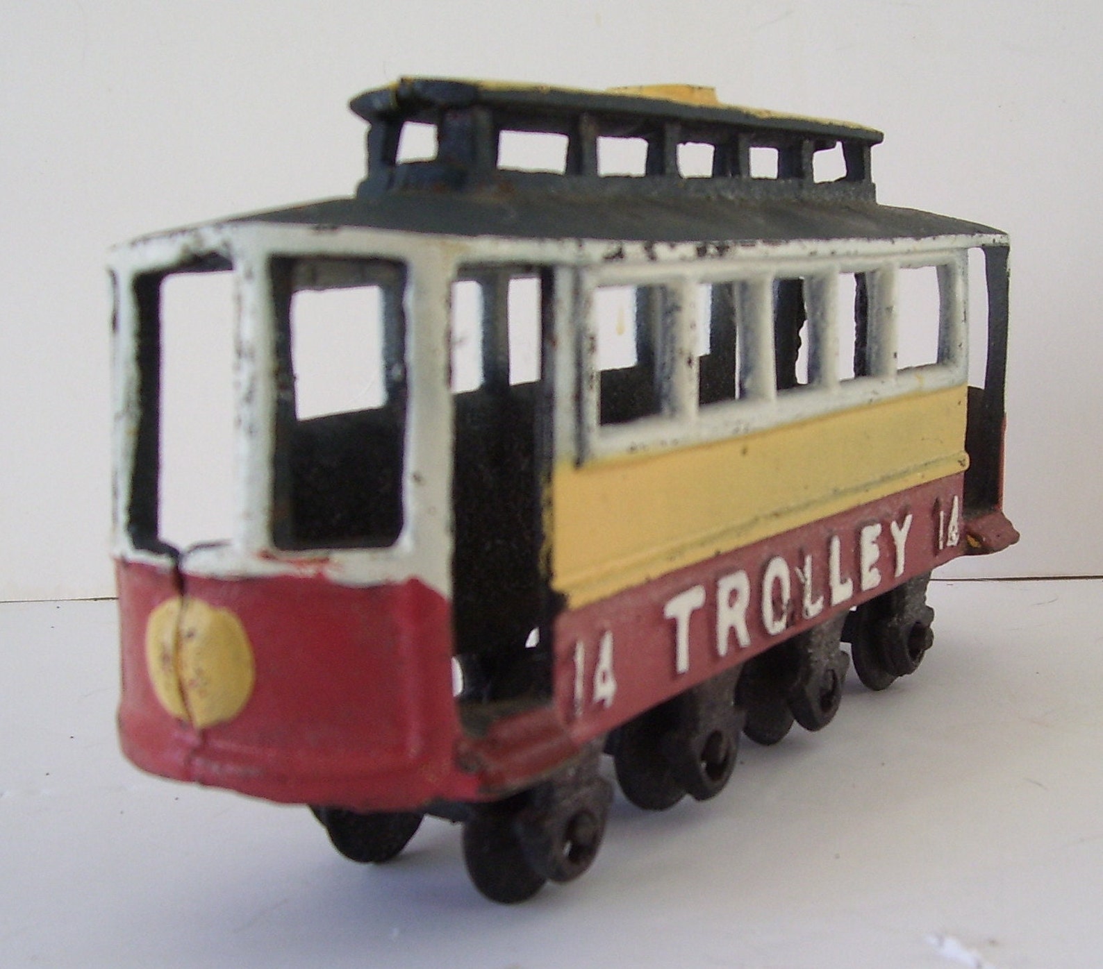 Cast Iron Trolley 14 Passnger Train - Collectors Train - Etsy