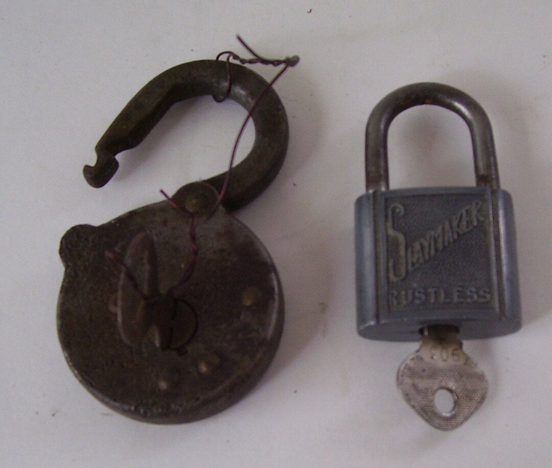 Slaymaker Rustless Padlock With Key and Ironclad With Key - Etsy