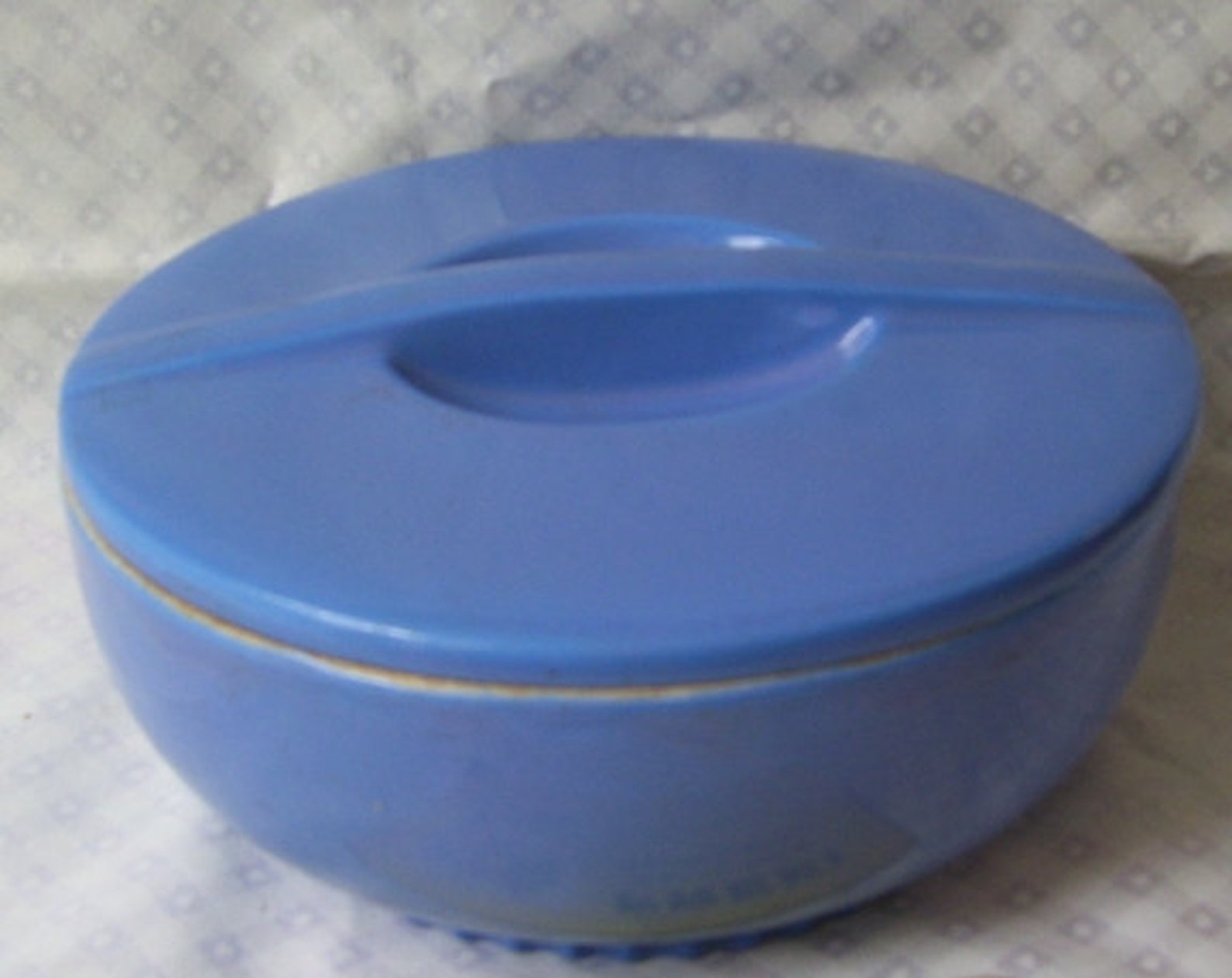 Vintage Hall Blue Covered Pottery Casserole Dish with | Etsy