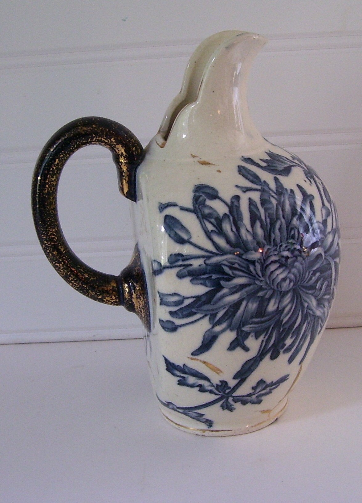 Antique Musterschutz Small Syrup Floral Pitcher German Art - Etsy