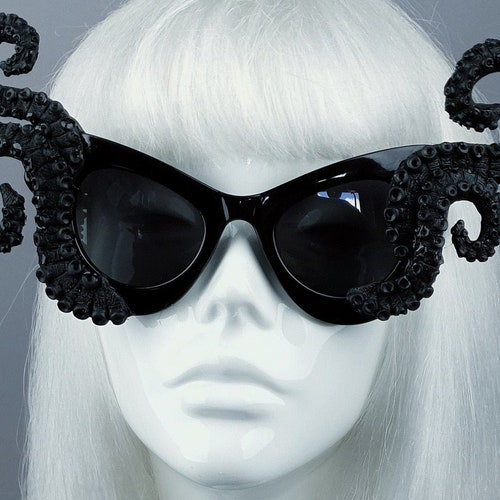 Ursula Gold & Pearl Octopus Kraken Tentacle Sunglasses OTT - Etsy