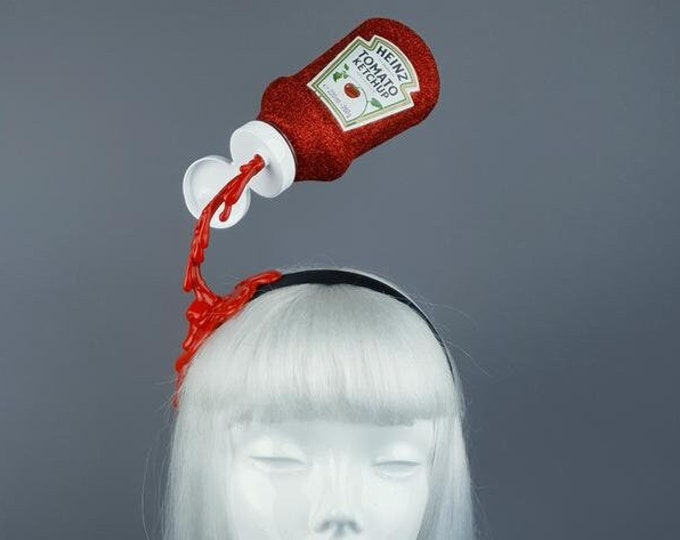 Tomato Sauce Headband, Surreal Quirky Statement, Drag Queen, Food ...