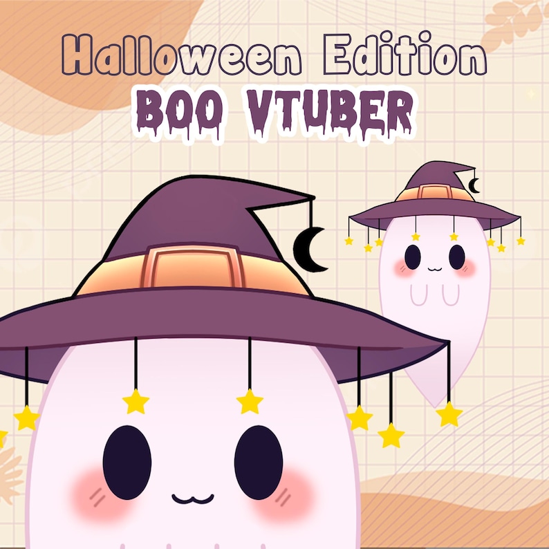 Live2d Boo Vtuber Model | Halloween Ghost, Fully Rigged - Etsy