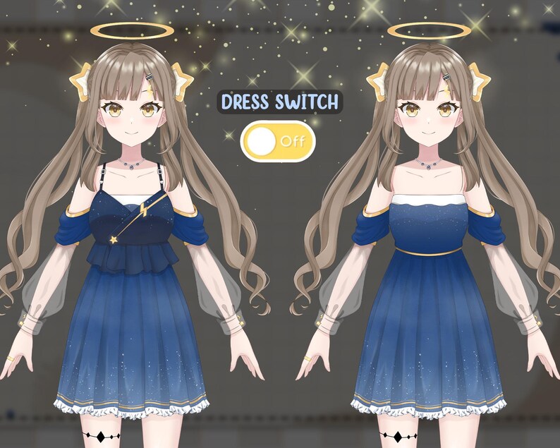 Live2d Vtuber Model – Space Demigod Girl, Fully Rigged for Streaming - Etsy