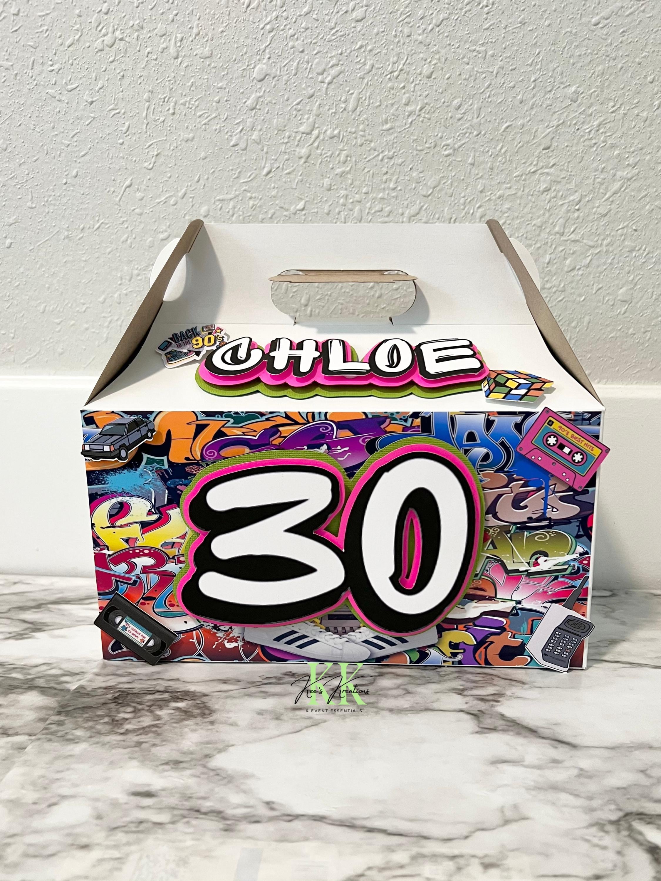 90s Theme Party Favor Boxes | 90s Theme Party Favors | 90s Theme ...