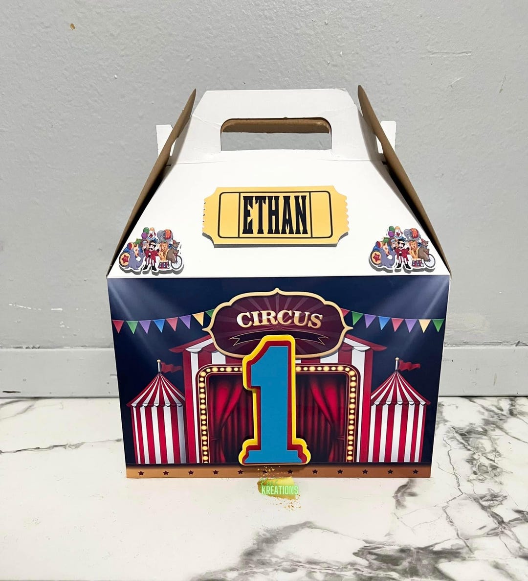 Circus Party Favor Boxes | Circus Theme Party Favors | Circus Birthday ...