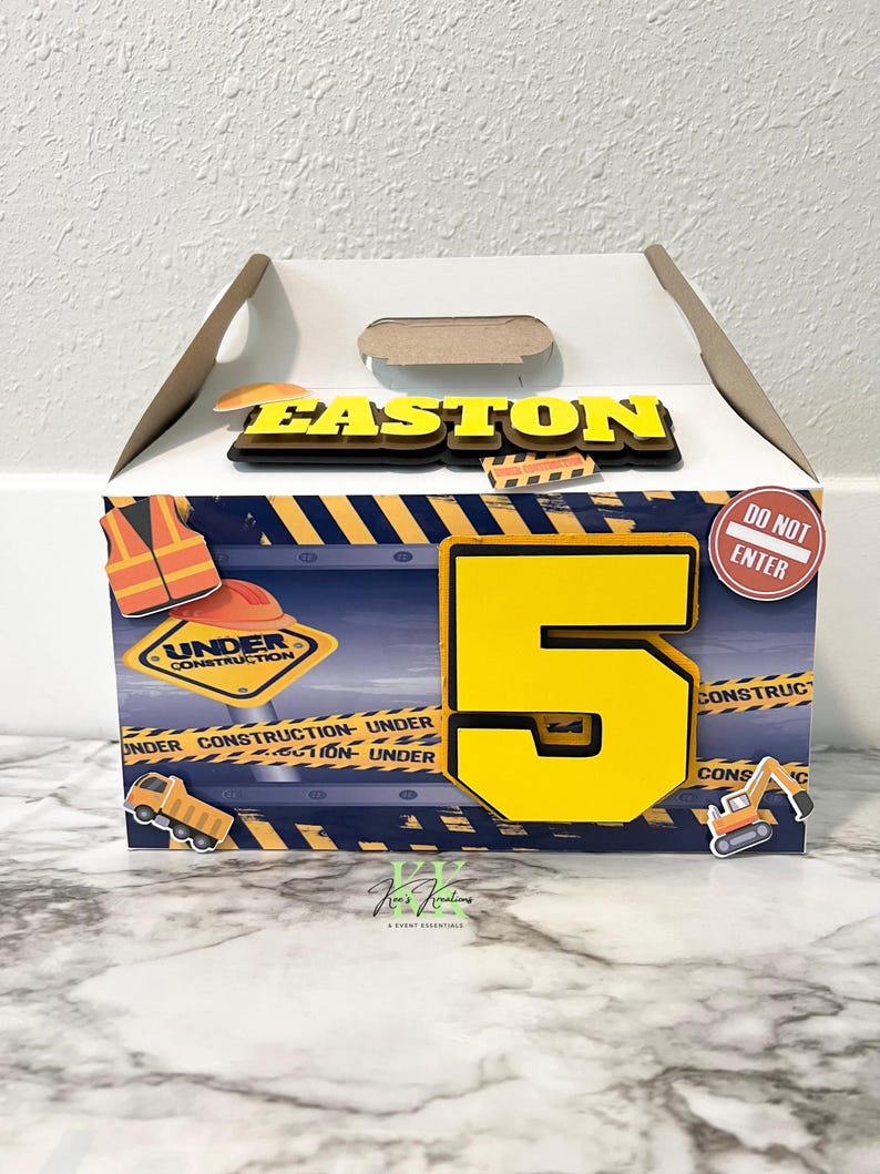 Construction Party Favor Boxes | Construction Theme Party Favors ...