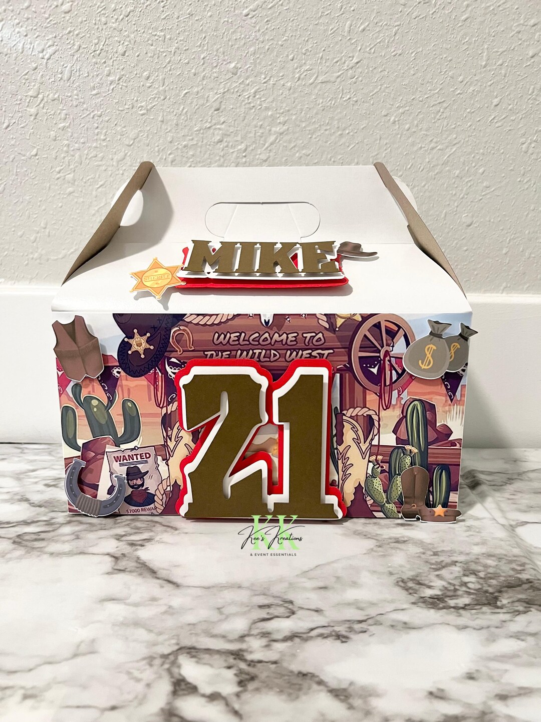Cowboy Party Favor Boxes | Cowboy Theme Party Favors | Cowboy Birthday ...