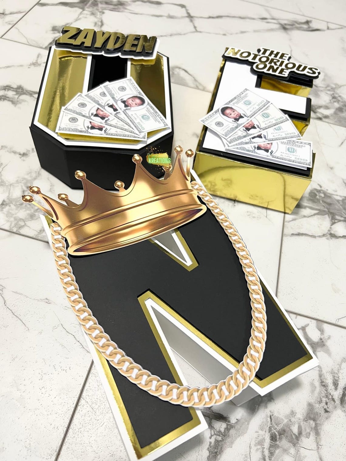 8” Notorious One Theme 3D Letters/numbers Centerpieces | Notorious One ...