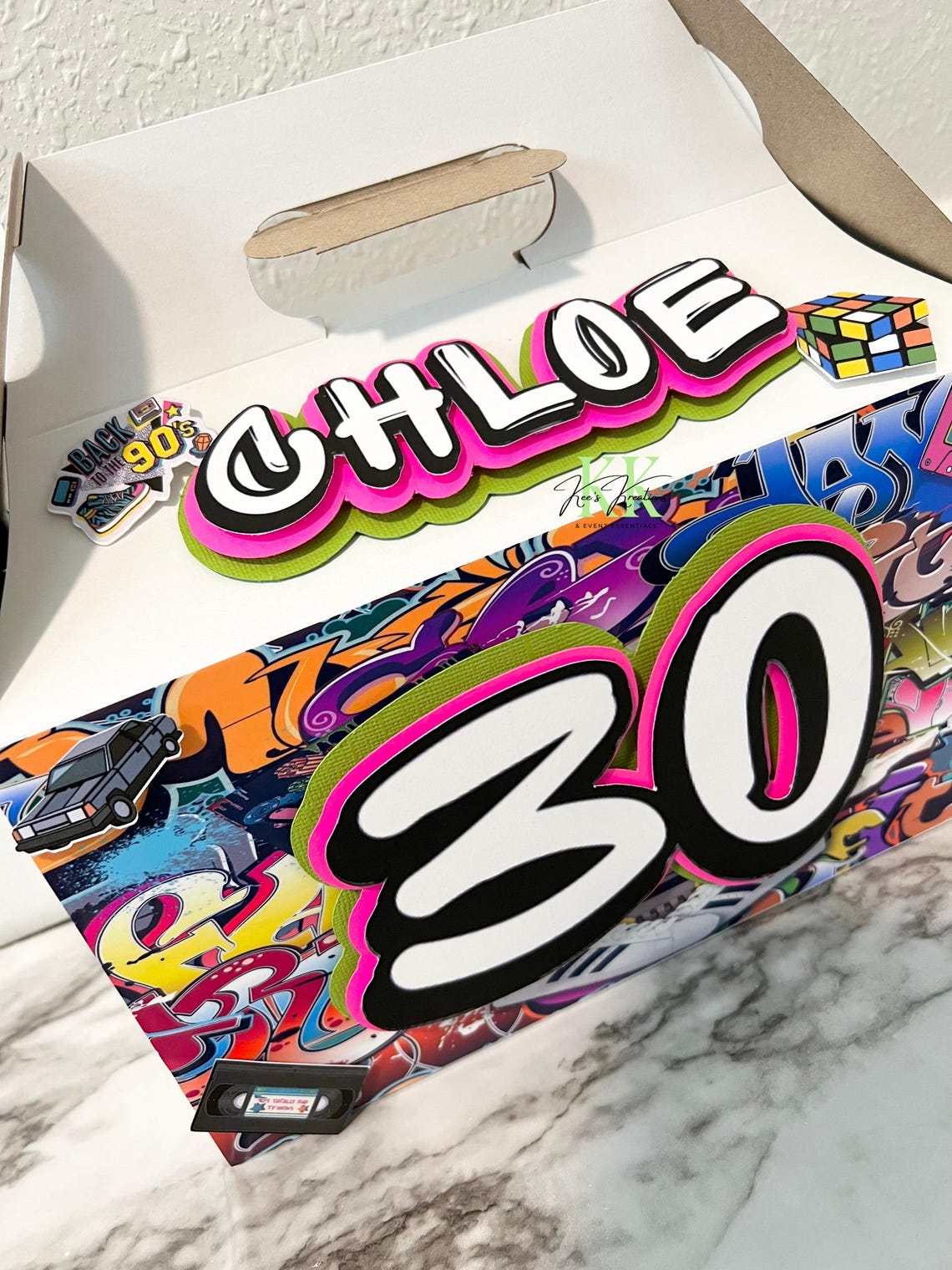 90s Theme Party Favor Boxes | 90s Theme Party Favors | 90s Theme ...