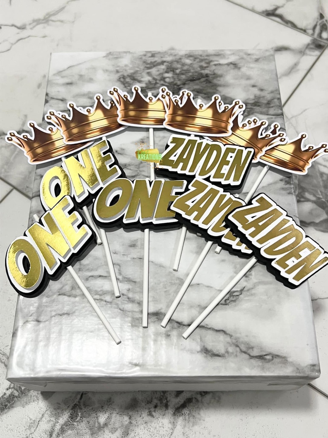 Notorious One Theme Cupcake Toppers Notorious One Theme Party ...