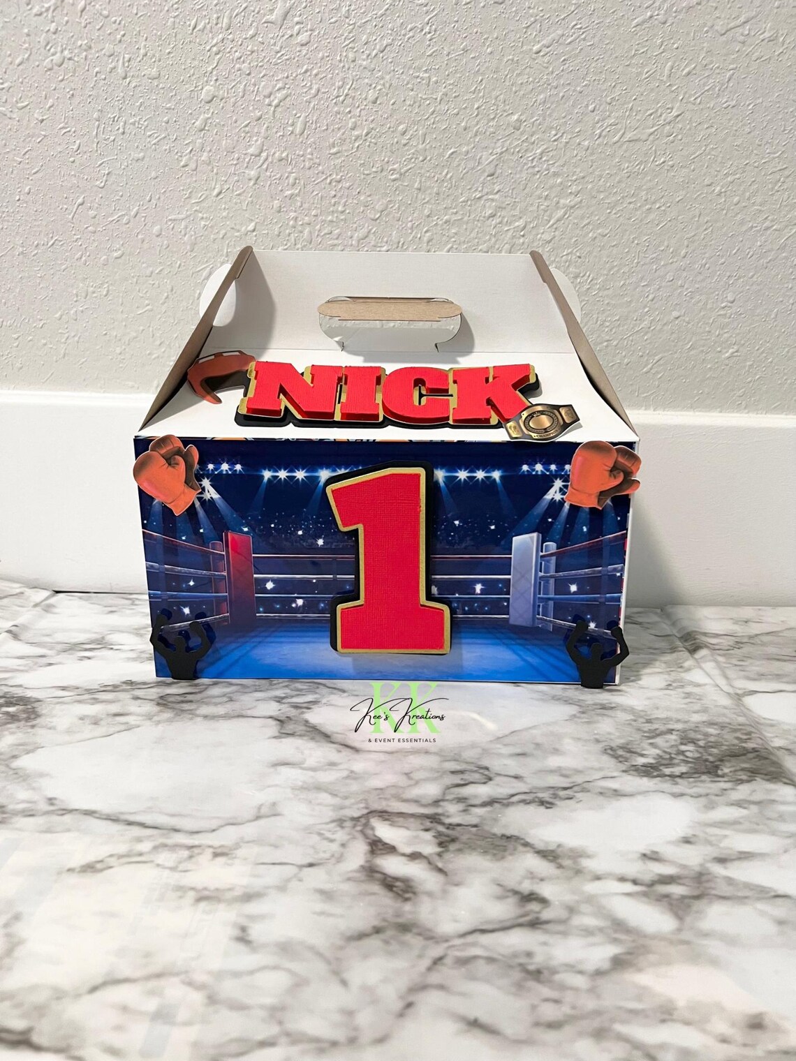 Boxing Party Favor Boxes | Boxing Theme Party Favors | Boxing Birthday ...