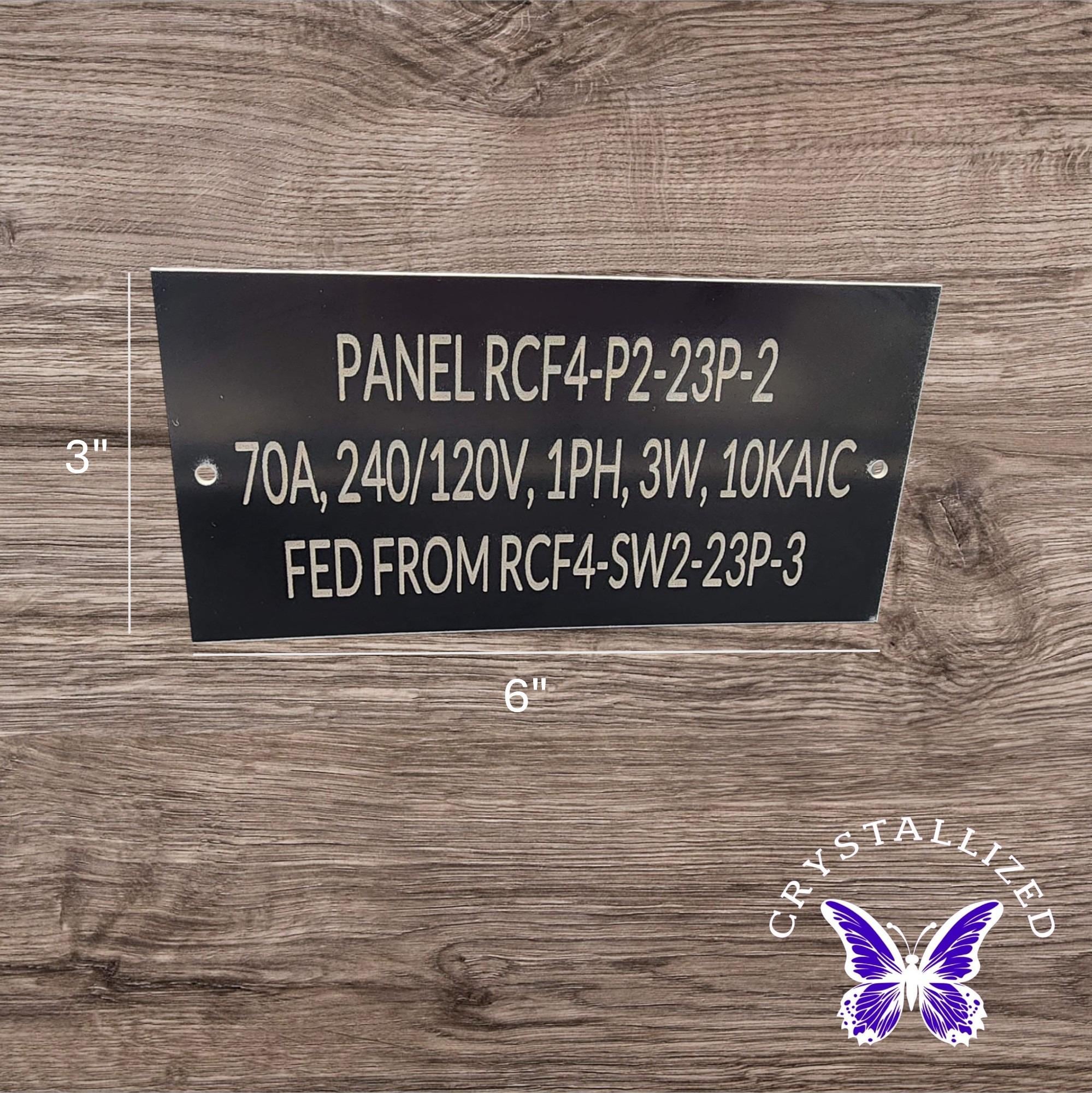 Engraved Electrical Panel Labels, Phenolic Labels - Etsy
