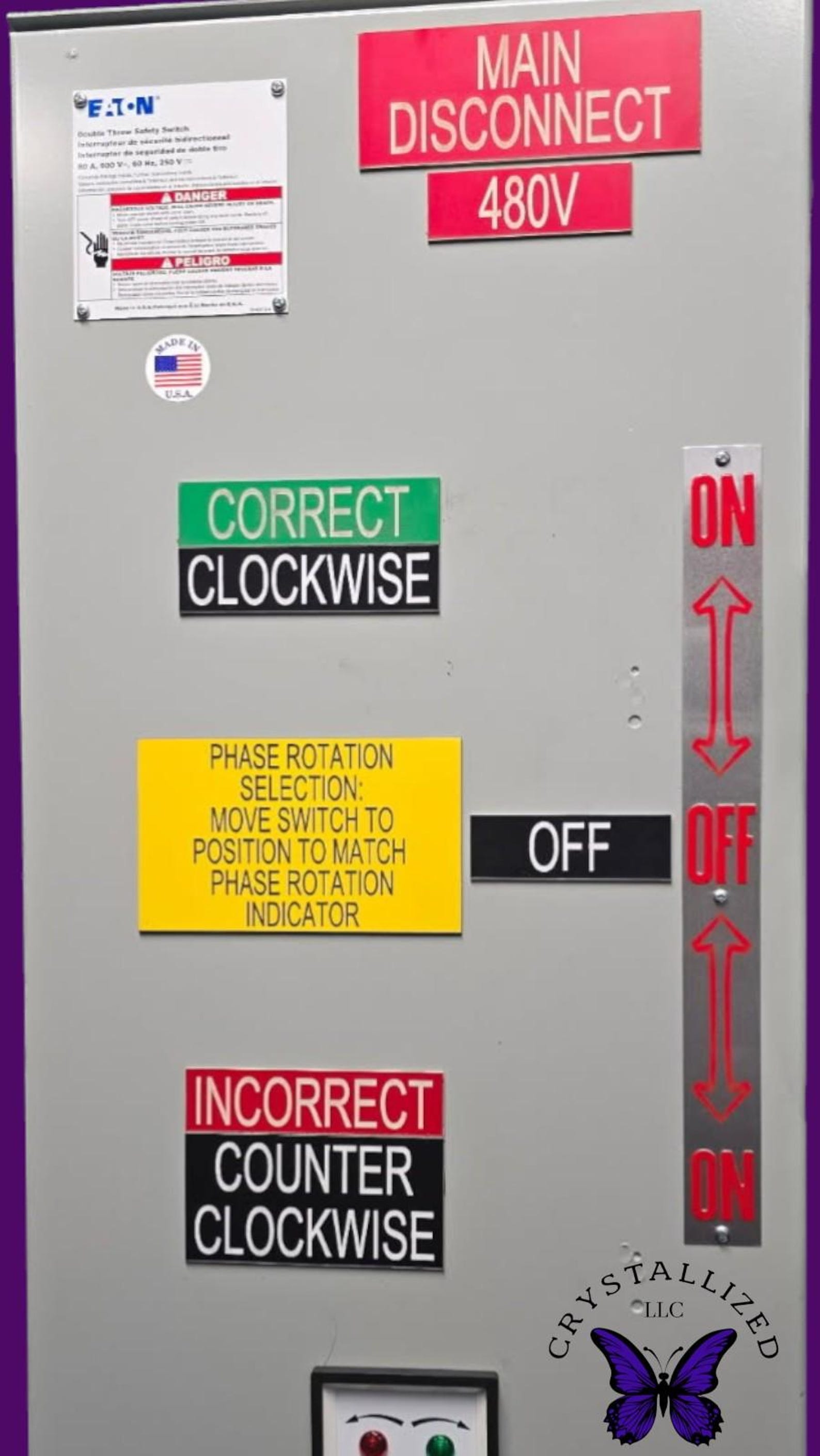Engraved Electrical Panel Labels, Phenolic Labels - Etsy