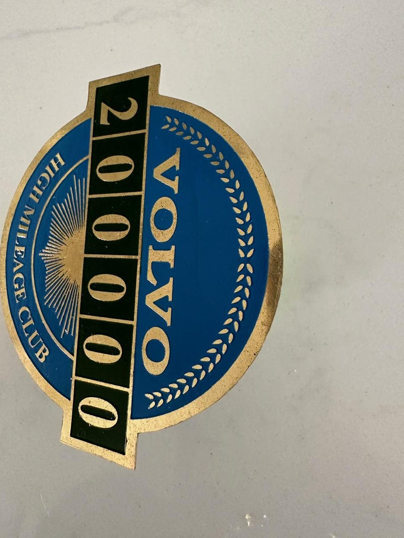 High Mileage Emblem 200K Compatible With Volvo P1800 544 122 240 140 ...