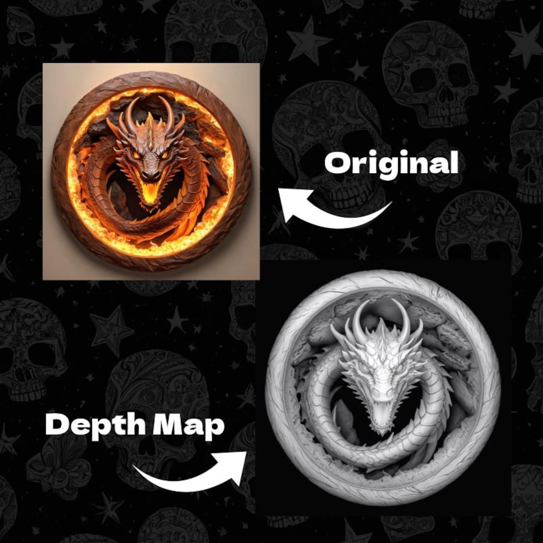 Depth Map, Laser Engraving File, Fiber Laser File, Fibre Laser, 3d ...