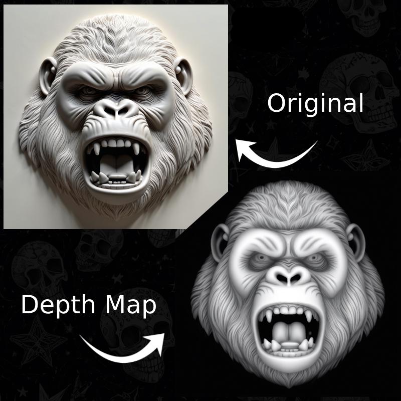 Covert Photos and Logos to 3d Depth Maps for 3d Printing, Laser ...