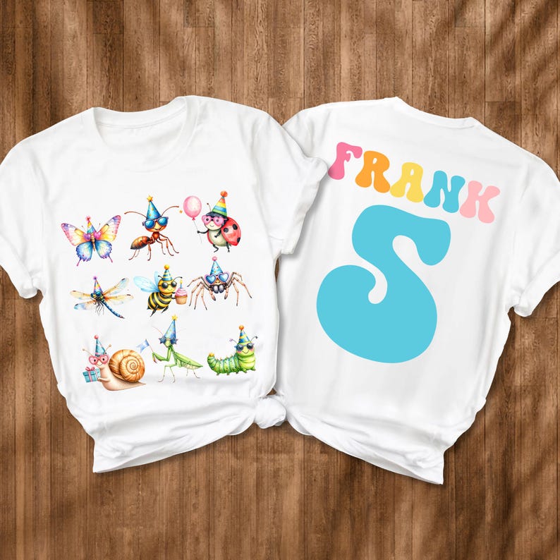 Insect Theme First Birthday Shirts, Family Bug Birthday T-shirt, Insect ...