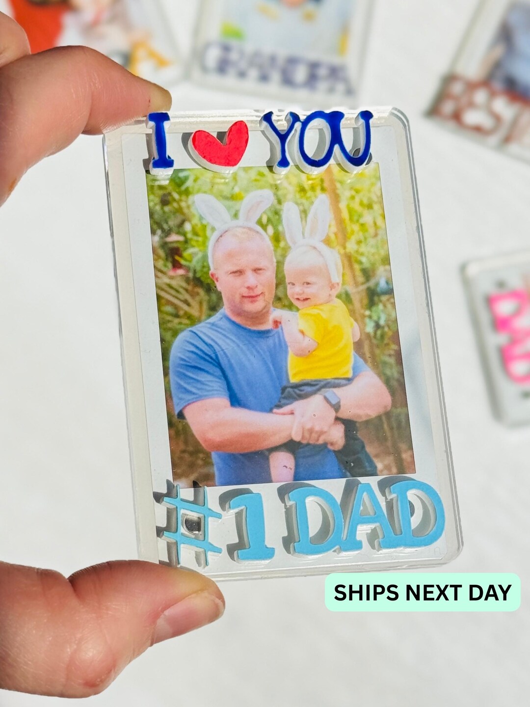 Dad Magnet Frame, Father’s Day Gift, Gift for Dad, Papa Gifts, Gift for ...
