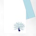 Beautiful Blue Peacock Writing Set. Set of 20 Blank Writing Sheets and ...