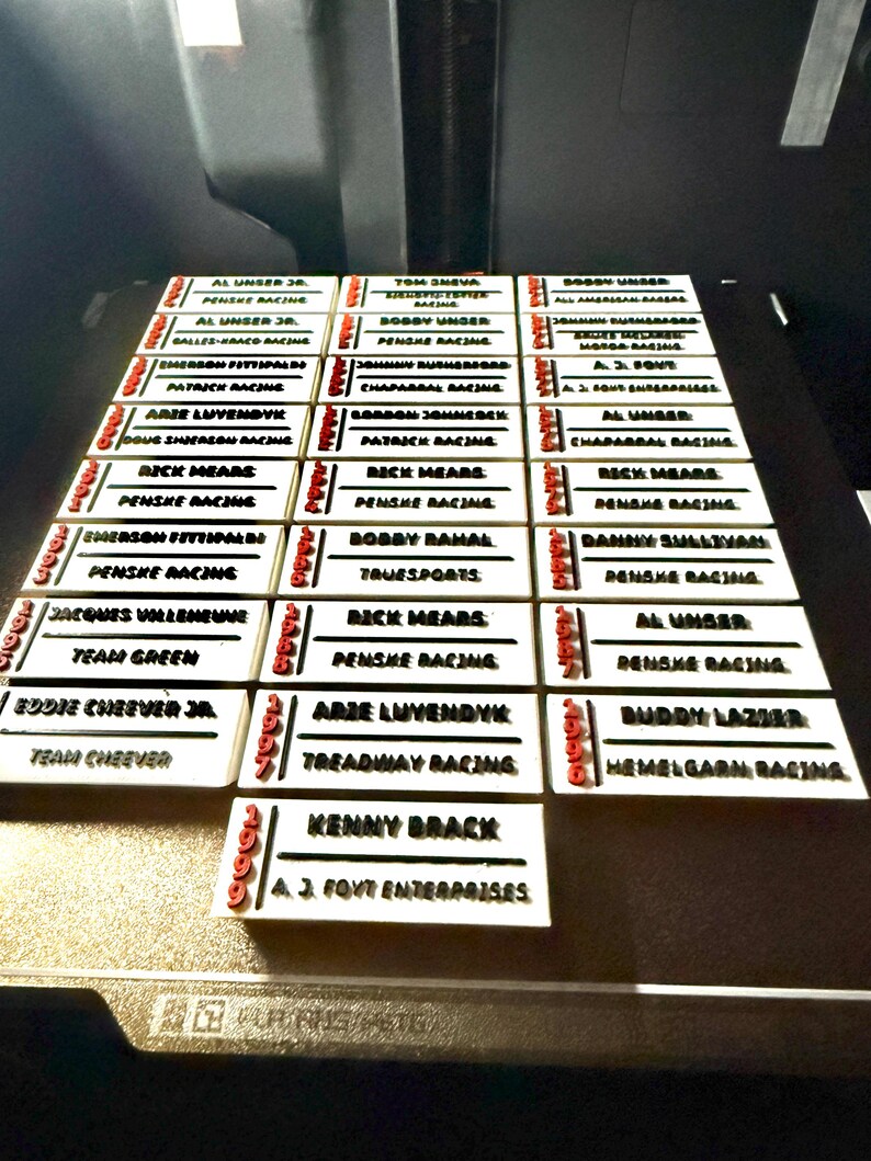 Indy 500 Winner Plaques - Etsy