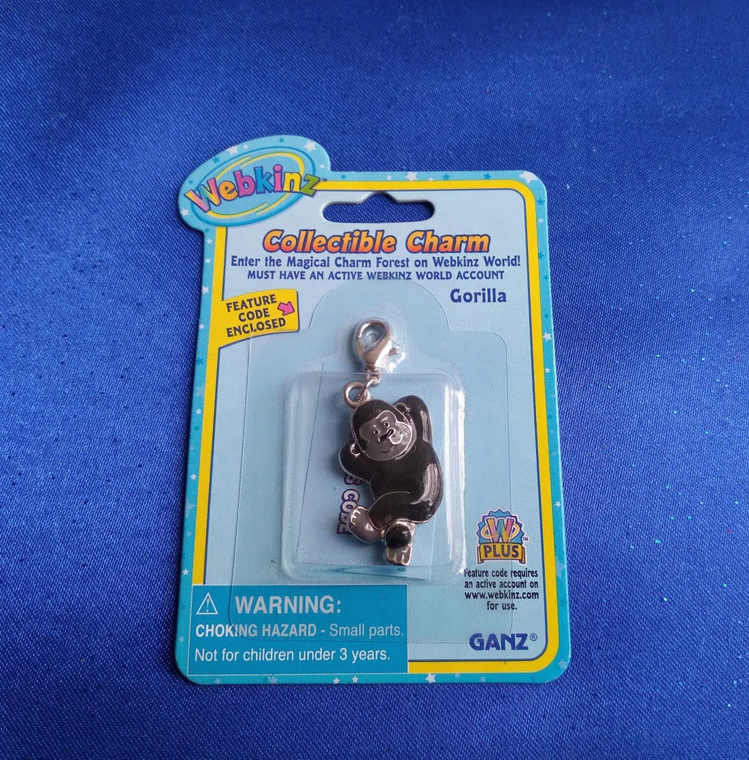 WEBKINZ Gorilla CHARM Ganz New in Original Packaging With Code Vintage ...