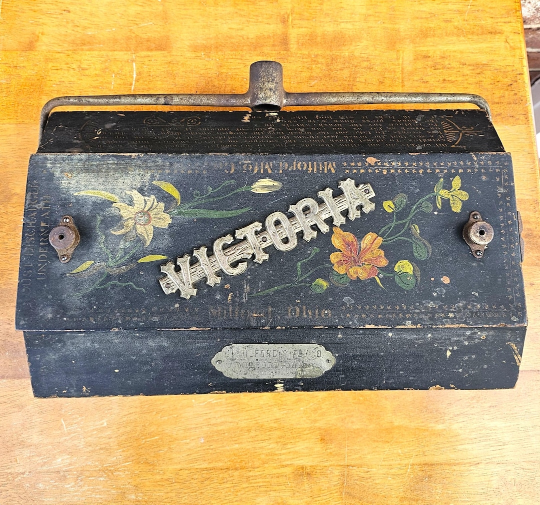 Antique Carpet Sweeper 1882 Victoria by Milford Mfg. Co. Ohio ...