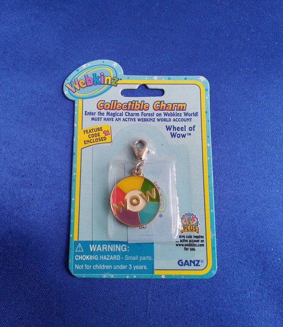 WEBKINZ Wheel of Wow Charm Ganz New in Original Packa… - Gem