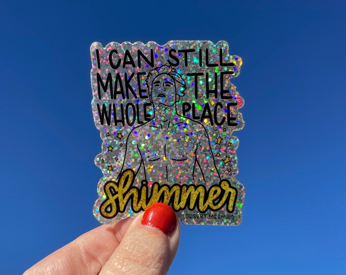 Bejeweled Edward Glitter Sticker - Etsy