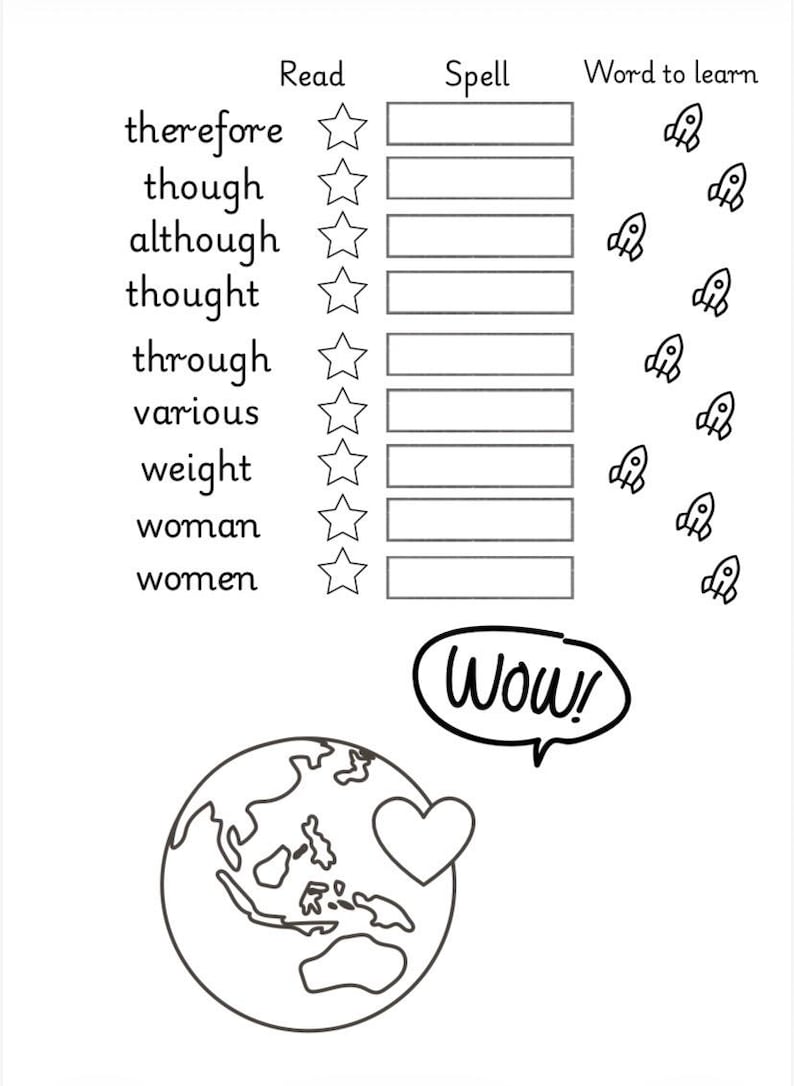 Year 3 and 4 Common Exception Word Spelling Booklet PDF |assessment ...
