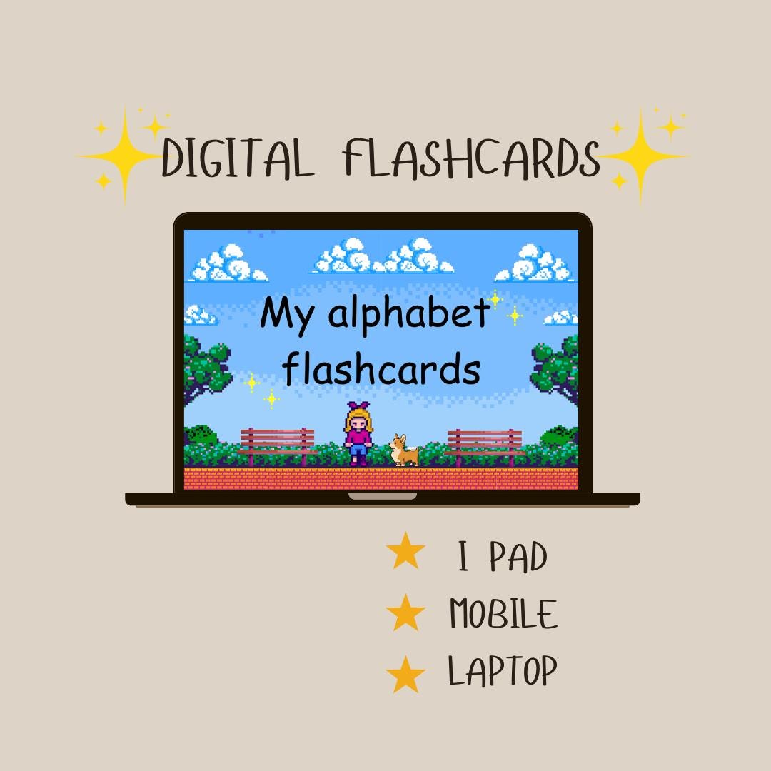 Alphabet Digital Flashcards, SEN, Dyslexia and ADHD Friendly | Alphabet ...