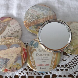 French Perfume Labels Handbag/pocket Mirrors X 6 - Etsy