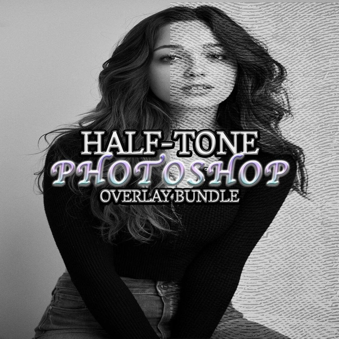 Halftone Effect Overlay Bundle | Halftone Effect | Photoshop Effects ...
