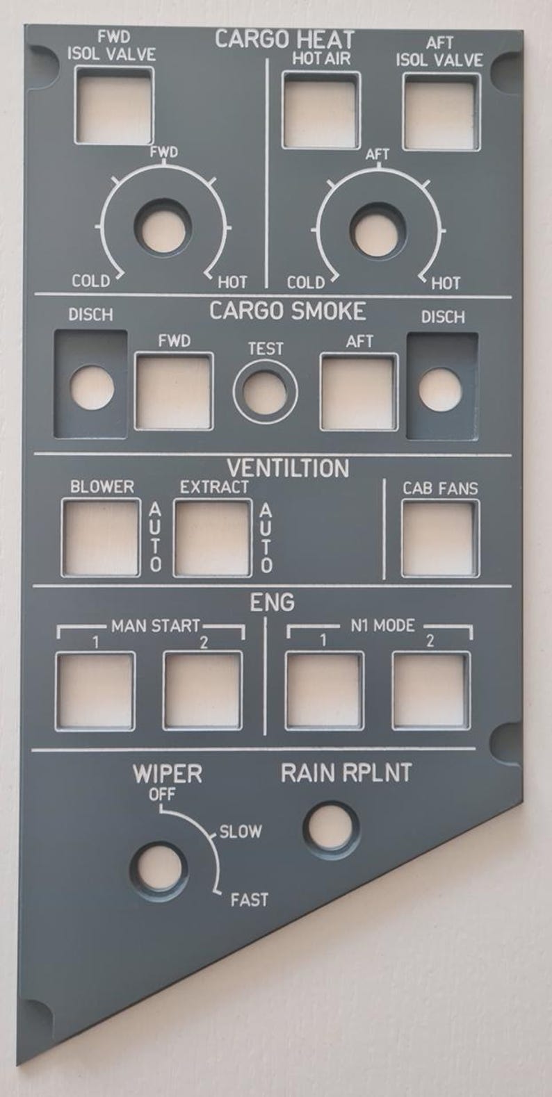 Airbus A320 Overhead Panel Replica - Perfect for Flight Simulators and ...