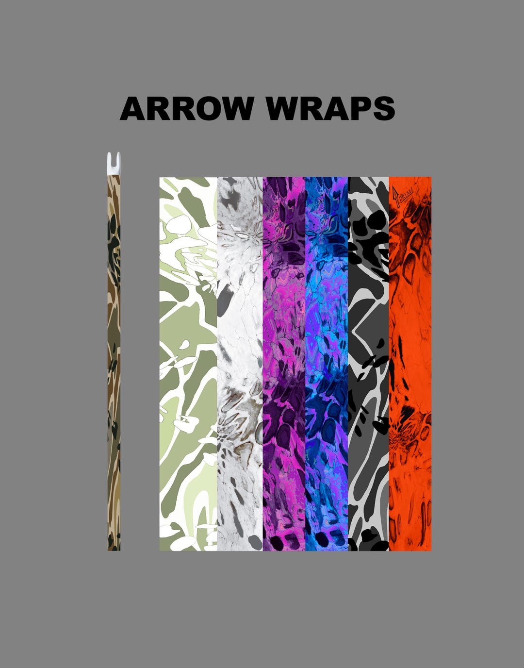 Arrow Wraps - Standard Diameter PRYM1 Designs - Pack of 15 - Etsy
