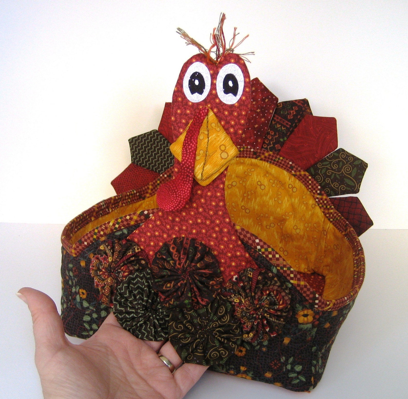Fold Flat Turkey Basket Pattern - Quilting - Sewing Project - Etsy