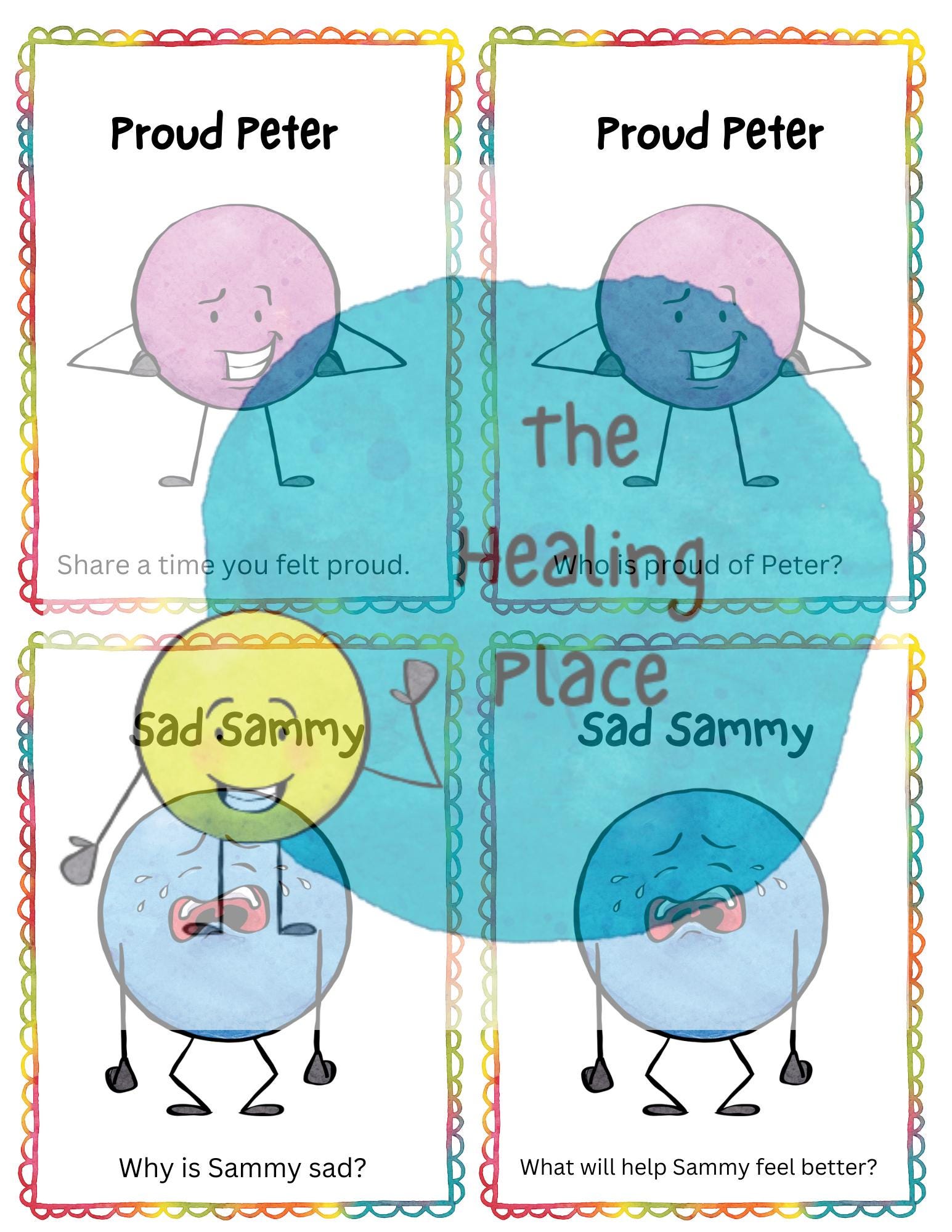 Go Feelings Card Game, Go Fish, Emotion Identification, School ...