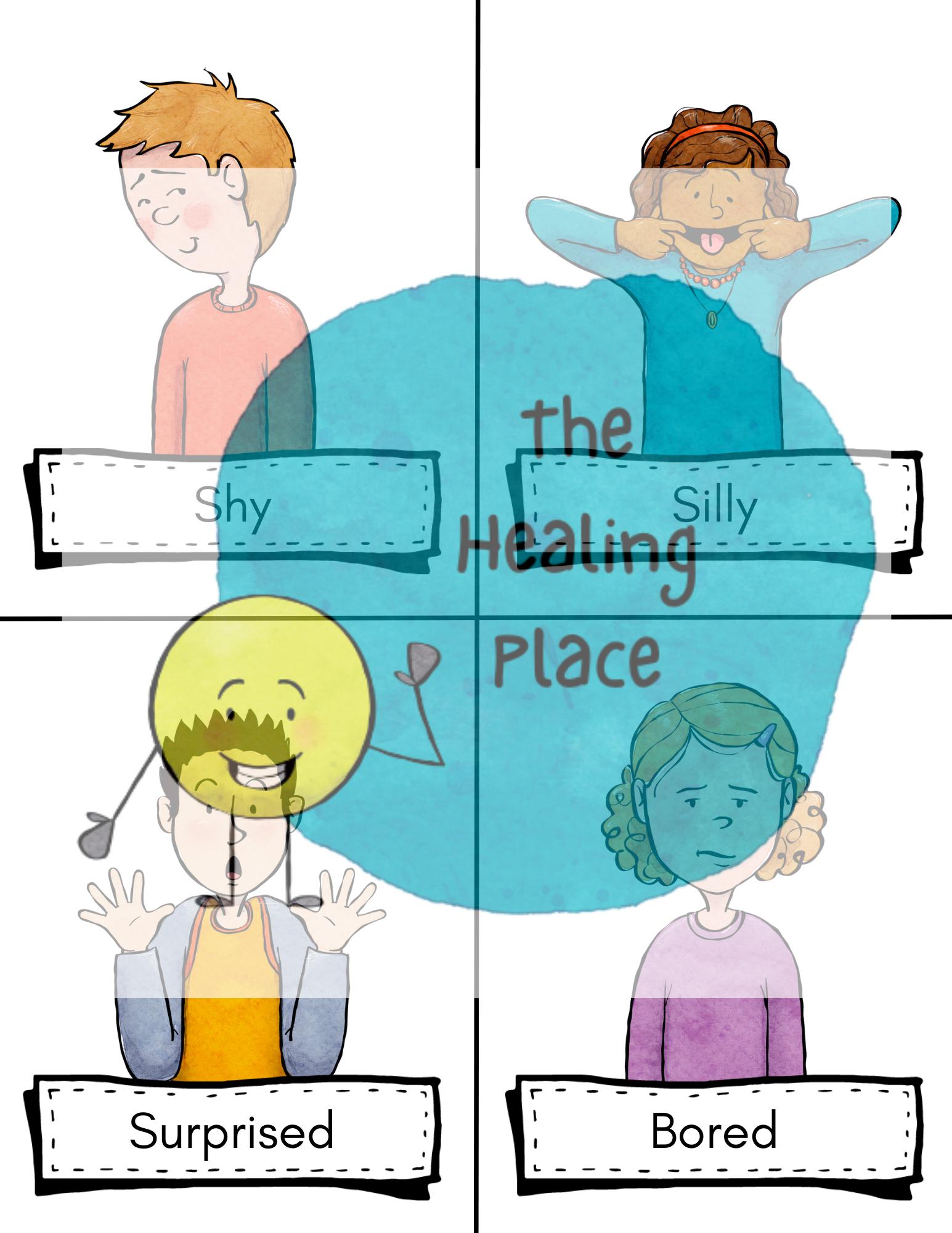 Feelings Flashcards, Emotions Visual, Feeling Identification, School ...