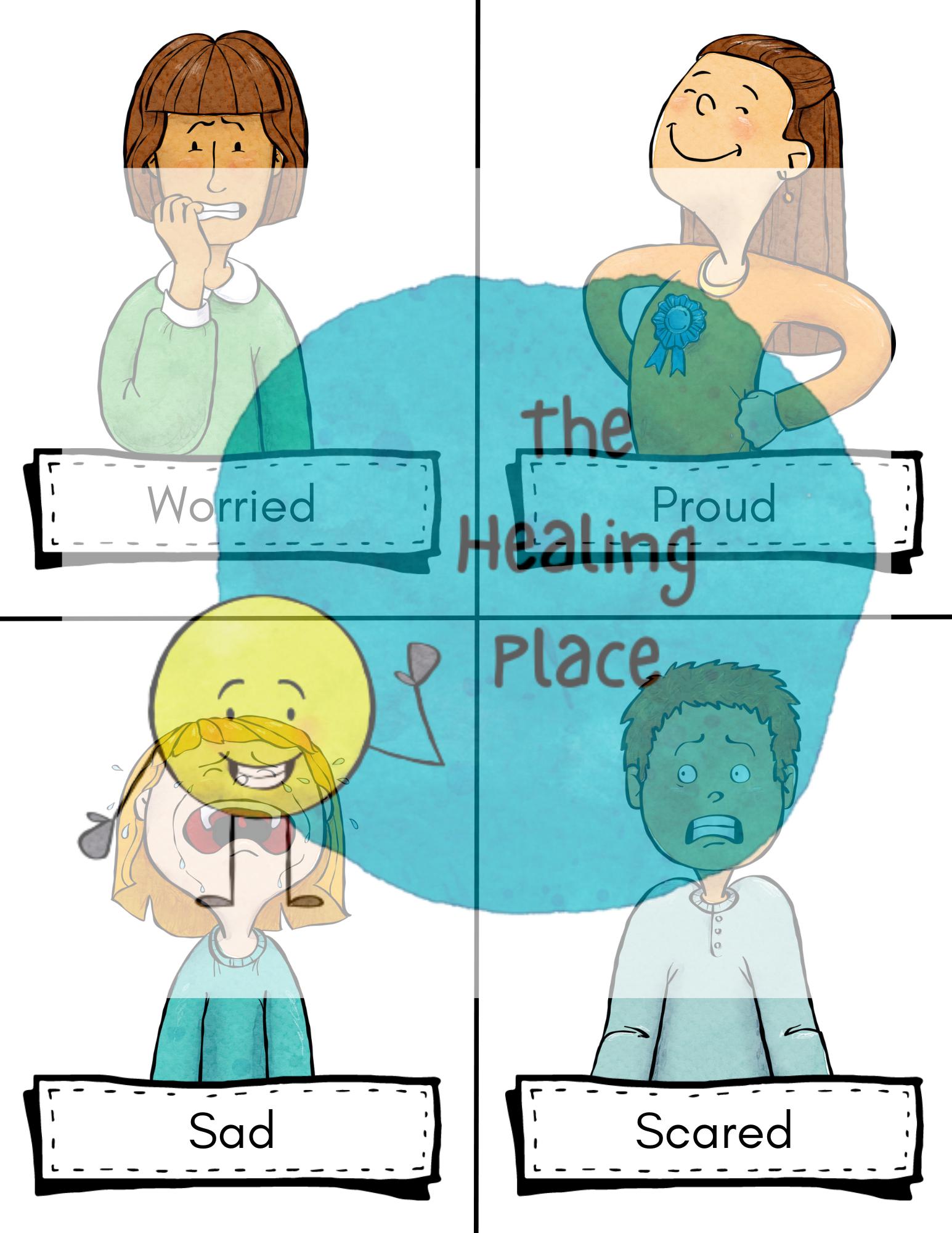 Feelings Flashcards, Emotions Visual, Feeling Identification, School ...