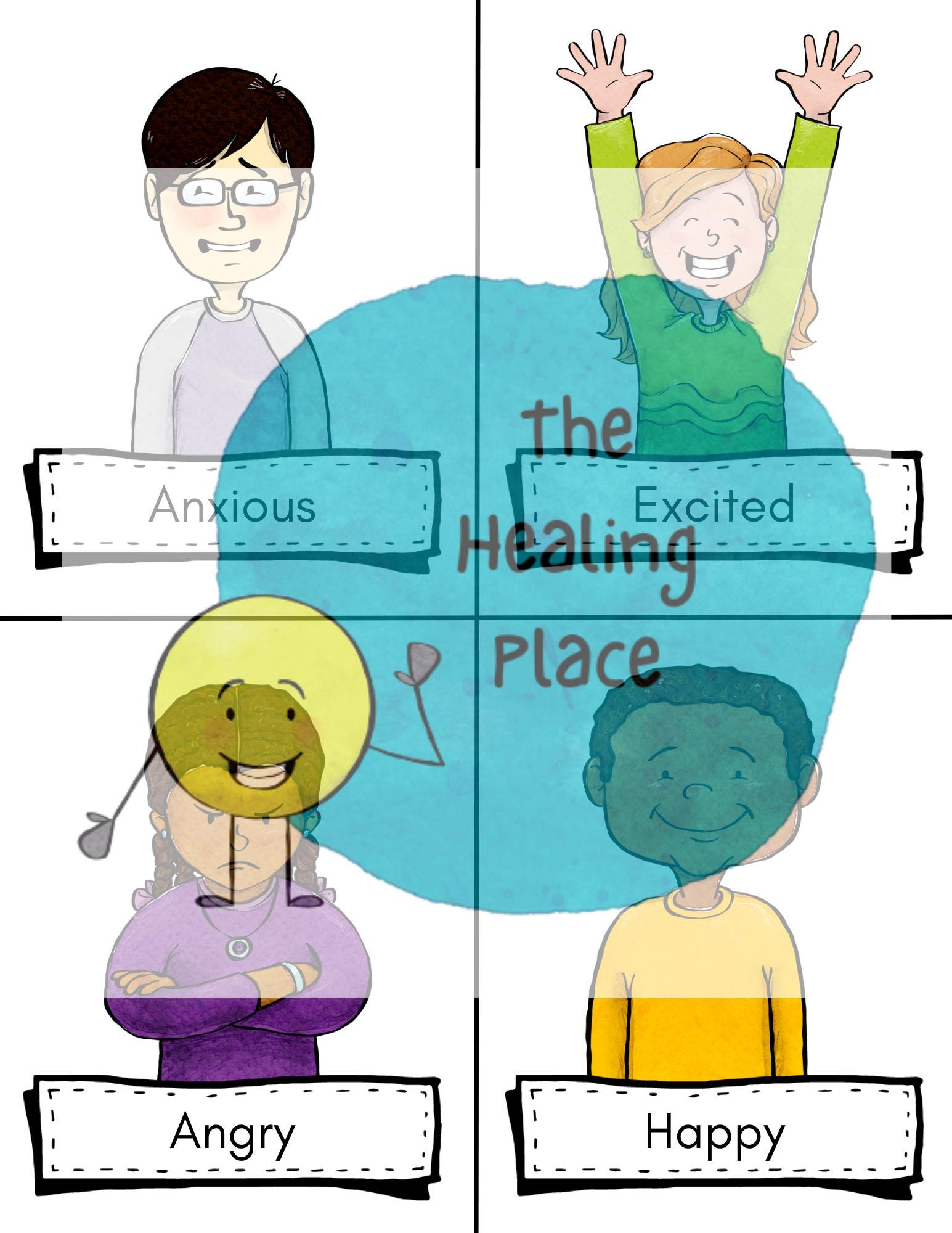 Feelings Flashcards, Emotions Visual, Feeling Identification, School ...