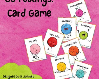 Emotion Memory Game, Emotion Identification, School Counseling Activity ...