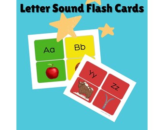 Letter Sound Flash Cards. Colour Coded Flash Cards With Guide on How to ...