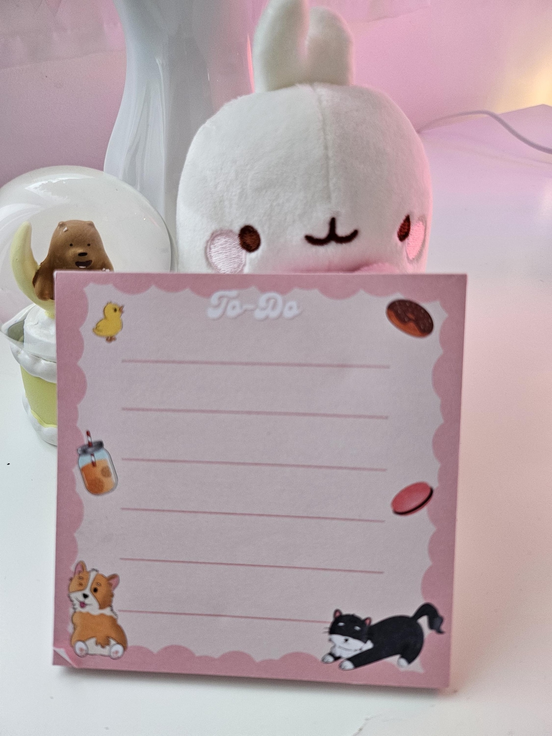 Pretty Kawaii Notepad | Cute Memo Pad | Planner Accessories | Journal ...