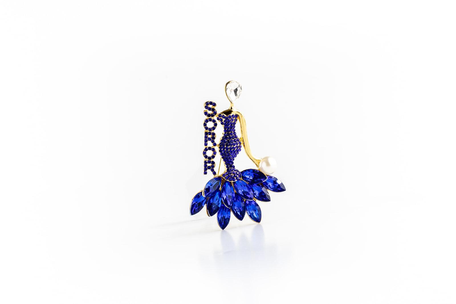 Soror Brooch (magnetic Backing) - Etsy