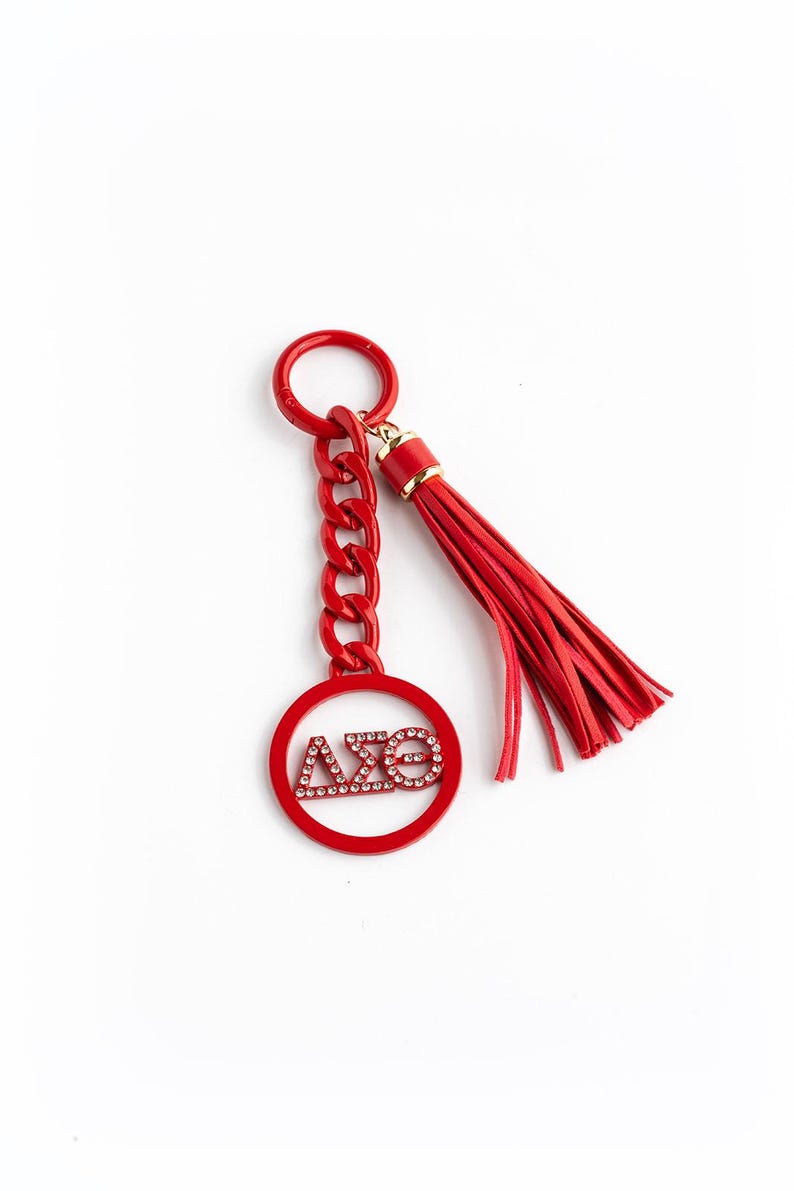 Delta Sigma Theta Keychain W/tassel - Etsy